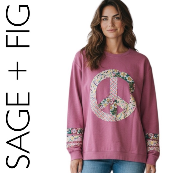Sage + Fig | Tops | 287 Sage Fig Nwt Top Mauve | Poshmark